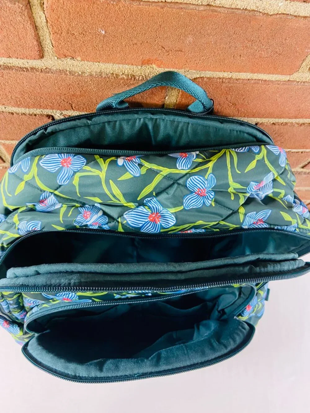 Vera Bradley | Bags | Vera Bradley Large Backpack Charlotte Stems ...